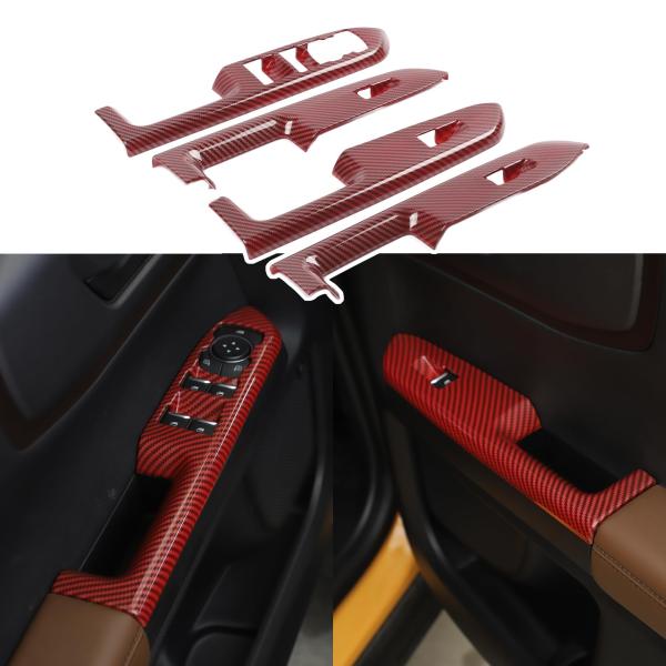 商品名:  Linskip Power Window Switch Panel Covers Trim Compatible with Ford Bronco Sport 2021-2023 2024 2025, Bronco Sport ...