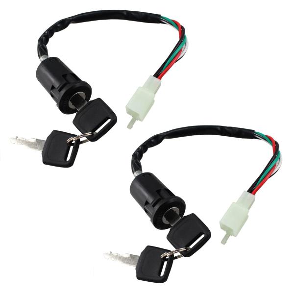 商品名:  New Olym 4 Pin Ignition Key Switch 4 Wire for Chinese Made 50cc 70cc 90cc 110cc 125cc Quad ATV Dirt Bike Pocket Bi...