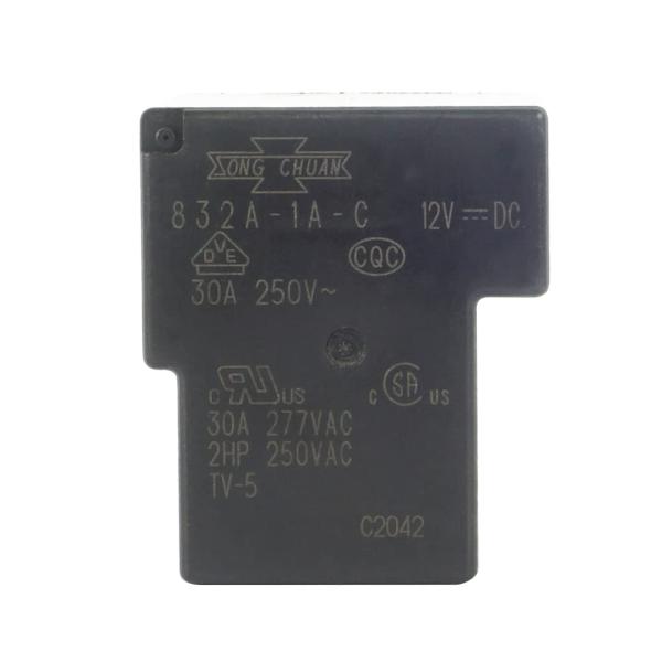 商品名: 832A-1A-C 12VDC 30A 277VAC T90 自動車用リレー 4ピン 832A-1A-C 12VDC 30A 277VAC T90 Automotive Relay 4 Pins with PCB Terminal...