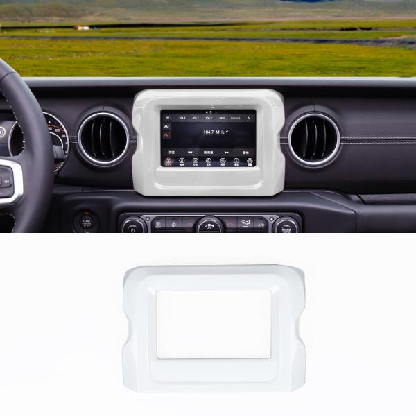 商品名:  RT-TCZ Navigation GPS Screen Panel Frame Cover Trim Decoration Interior Accessories for Jeep Wrangler JL JLU &amp;...