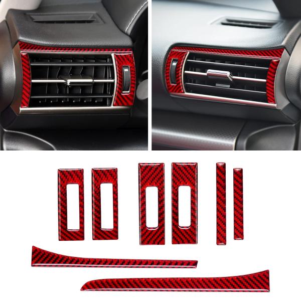 商品名:  YAMUDA Compatible with Center Console Air Conditioner Vent Outlet Frame Cover Panel Sticker Carbon Fiber Interior ...