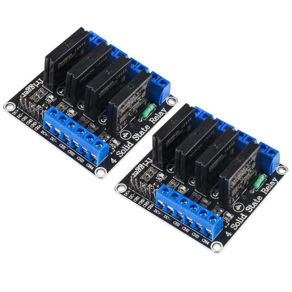 商品名: Diitao 2個 5V 8チャンネル ソリッドステートリレーモジュール ハイレベルトリガー 2A ミニ耐久性DIYリレー 工業用コントロール用ヒューズ付き (5V 4チャンネル) Diitao 2PCS 5V 4 Channel...