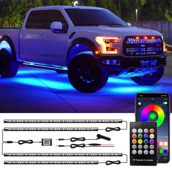 商品名:  Underglow Kit for Car, Led Underglow Lights with App and Remote Control, 16 Million RGB Colors, 29 Preset Modes, M...