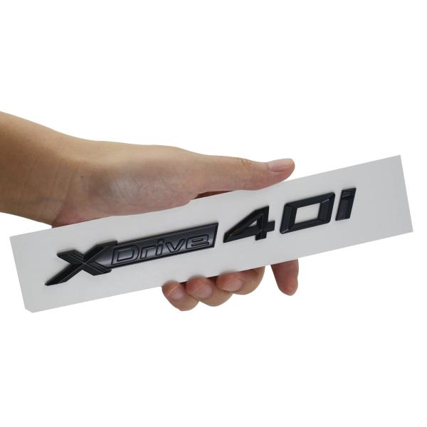 商品名: XDrive 40i X Drive 4.0i レターエンブレム 3Dバッジステッカー デカール XDrive40i車用 (グロスブラック) 1枚 1Pc XDrive 40i X Drive 4.0i Letter Emblem...