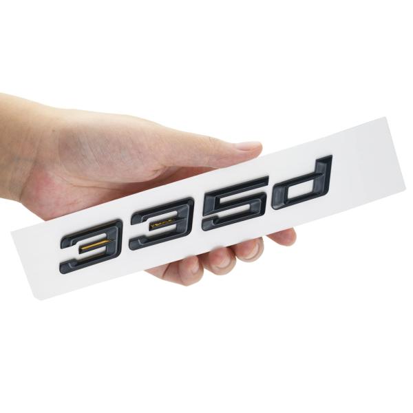 商品名:  1Pc 335d Emblem Trunk Lid Rear 3D Badge Decal Number Letter Nameplate Replacement for 3 Series Car (Gloss Black), ...