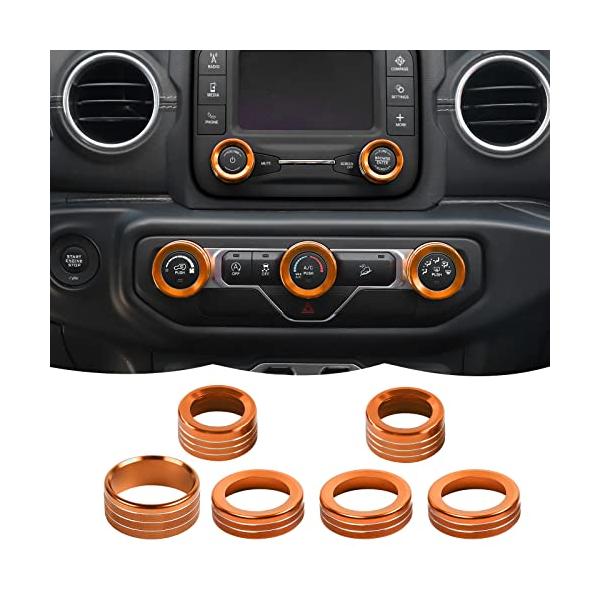 商品名:  Center Console Air Conditioner Switch Knob Cover &amp; Headlight Knob Cover &amp; Navigation Small Screen Switch K...