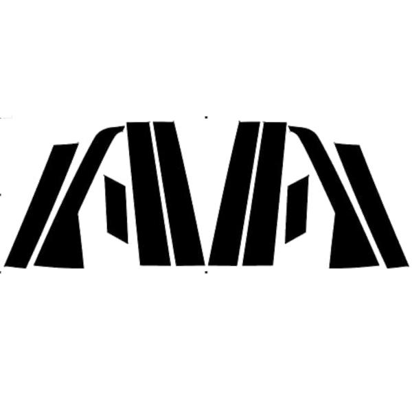 商品名:  Rvinyl Pillar Post Pre Cut Window Trim Kits in Aluminum Brushed Black Compatible with Nissan Pathfinder 2022-2024 ...