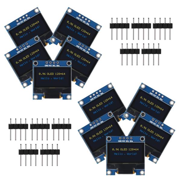 商品名:  AITRIP 10 PCS 0.96 inch 12864 128X64 OLED LCD Display Board Module I2C IIC SSD1306 Driver 4 Pins Compatibile with ...