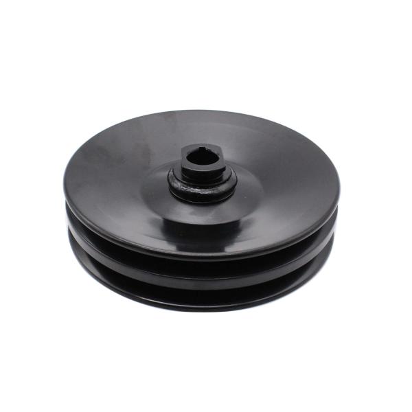 商品名: SHLPDFM ブラック Saginaw パワーステアリングポンププーリー ダブルグルーブ Vベルト 5/8インチ キーウェイシャフト SBC BBC Chevy 350 454 Gm Chevy Pontiac Oldsmobi...