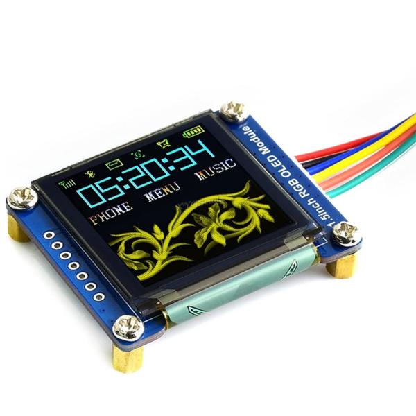 商品名:  1.5inch 128×128 RGB OLED Display Module 65K RGB Colors SPI Interface Embedded 1351 Driver for Raspberry Pi / STM32...
