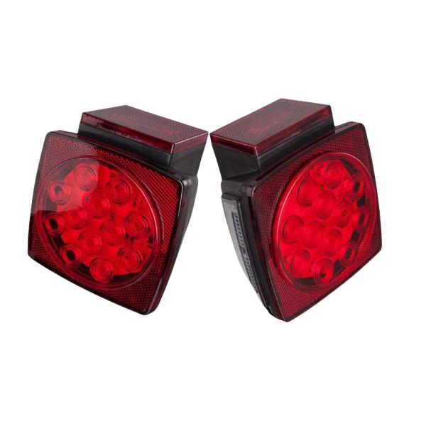 商品名:  EXERAUO Trailer Tail Lights, Square Boat Trailer Lights Led Submersible Kit, Stop Turn Tail License Brake Running ...