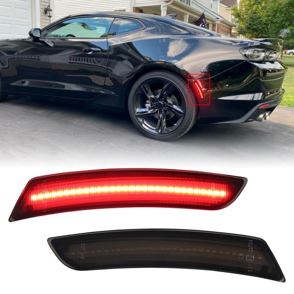 商品名:  FetonAuto Smoked Lens LED Side Marker Lights for Chevy Camaro LS LT SS RS ZL1 2016 2017 2018 2019 2020 2021 2022 2...