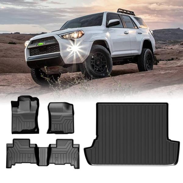 商品名:  T TGBROS Custom Fit for Floor Mats &amp; Cargo Liner 2010-2023 2024 Toyota 4Runner with 3rd Row Seats(Only for 7 S...
