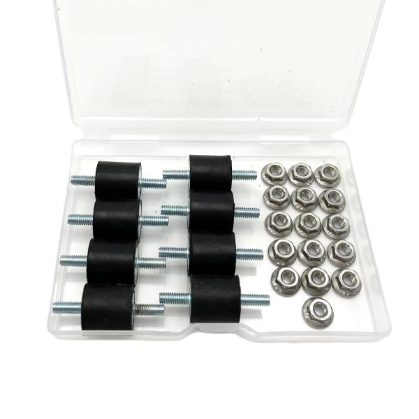 商品名:  M4 Rubber Vibration Isolator Mount with Studs-Anti Vibration Shock Absorber for Car Bobbins, Pack of 8 M4X10mm 15X...