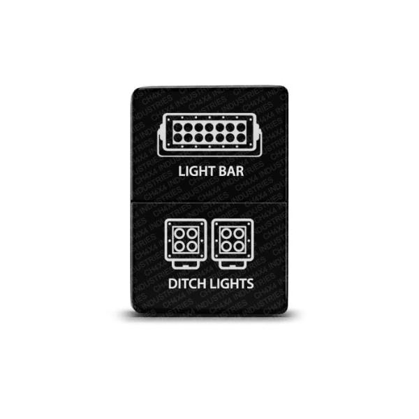 商品名:  CH4x4 Small Dual Push Switch for Toyota Tacoma, FJ Cruiser, Land Cruiser, Fortuner, Hilux, 4Runner, Prado 12V 3Amp...