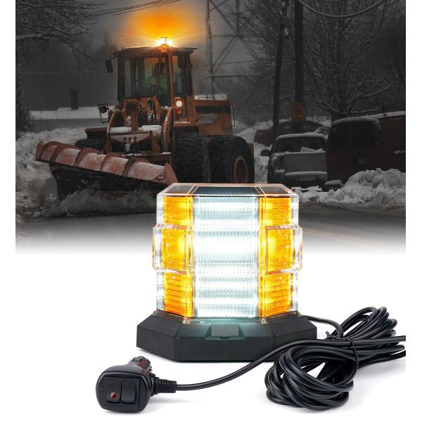 商品名:  LUMENIX 72 LED Strobe Beacon Light Rooftop Rotating Warning Flashing Emergency Lights with Magnetic for Constructi...