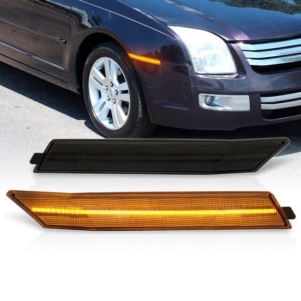 商品名:  AJP Distributors Smoke Lens Front Fender Bumper LED Side Marker Lights Corner Reflectors Turn Signal Parking Lamps...