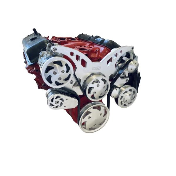 商品名:  Chap Performance BBC Serpentine Pulley Conversion Kit ALT PS A/C Big Block Chevy 396 427 454ブランド: Chap Performance...