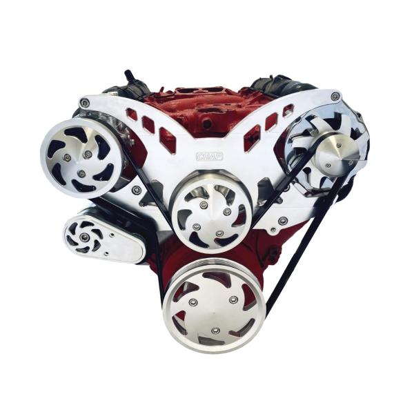 商品名:  Chap Performance BBC Serpentine Pulley Conversion Kit ALT A/C Big Block Chevy 396 427 454ブランド: Chap Performance商品番...