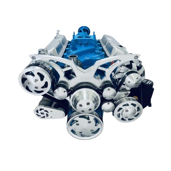 商品名:  Chap Performance Compatible with Small Block Ford 289 302 351W Serpentine Pulley Kit A/C ALT PS Passenger Side Low...