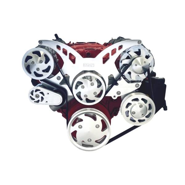 商品名:  Chap Performance BBC Serpentine Pulley Conversion Kit ALT PS A/C Big Block Chevy 396 427 454 2ブランド: Chap Performan...