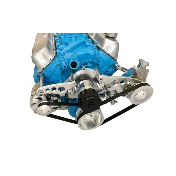 商品名:  Chap Performance Compatible with SBF 351W Serpentine Pulley Conversion Kit Alt &amp; Saginaw PS Electric WP Ford 2...