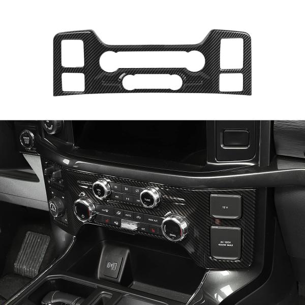 商品名:  HTHE Center Console Dash Air Conditioning Panel Cover Black Carbon Fiber AC Air Conditioning Control Panel Compati...