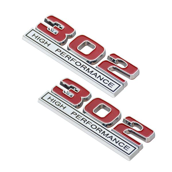 商品名:  2Pc 5.0 Liter 302 Engine High Performance Emblems Badge 3D Decals Stickers Cars Trucks Chrome Black Redブランド: Gener...
