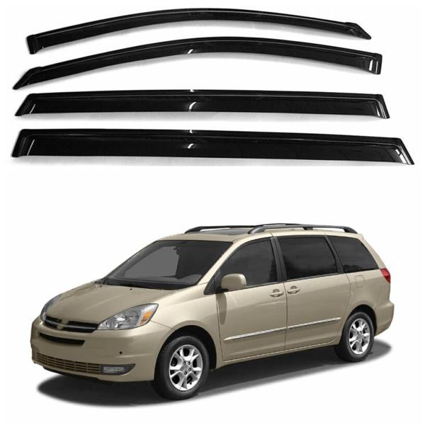 商品名: LABLT サイドウィンドウベントバイザー レインディフレクターガード 交換用 トヨタ シエナ 2004 2005 2006 2007 2008 2009 LABLT Side Window Vent Visor Rain Def...