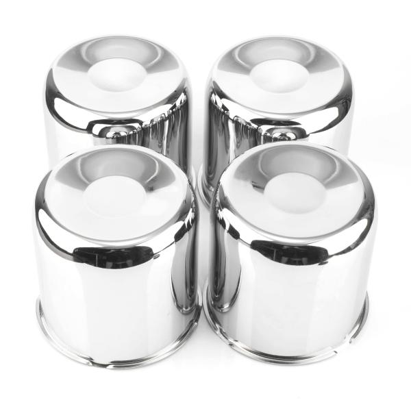 商品名:  RTrhinoTuning 4pcs 4.88inch Push Through Center Caps Chrome Fit for 4.88" Trailer/Truck SUV RV Wheel Rims Center B...