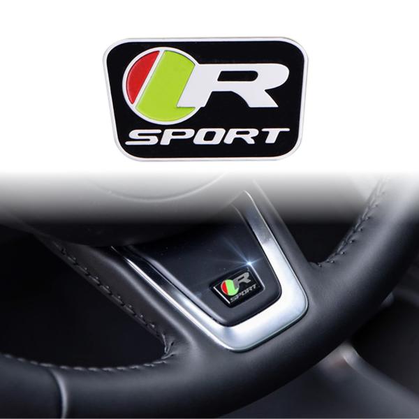 商品名: ARKOSKNIGHT R-Dynamic Sports 3Dバッジ、車体トランクフェンダー フロントグリル R-Sport R S エンブレム ロゴステッカー、特別なベチクルシンボル Jagvar Accessories(R-S...