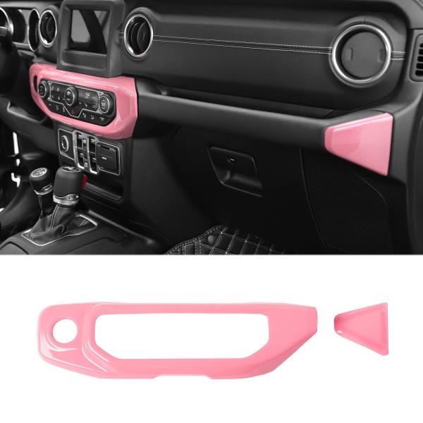 商品名:  SQQP Center Console Air Conditioner Control Panel Cover 2Pcs Compatible with 2018-2023 Jeep Wrangler JL JLU &amp; ...