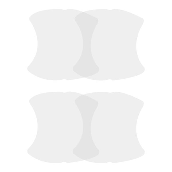 商品名: ASUBHA 4個 車のドアハンドルカップスクラッチプロテクター、車のドアプロテクター、カーボンファイバースクラッチオートドア保護フィルム、車の装飾アクセサリーユニバーサルドアハンドル保護フィルム ほとんどの車用 ASUBHA 4...