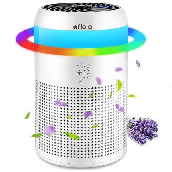 商品名:  Afloia Air Purifiers for Bedroom with 7 Colors Light &amp; Fragrance Sponge for Home Office Living Room, Small Des...