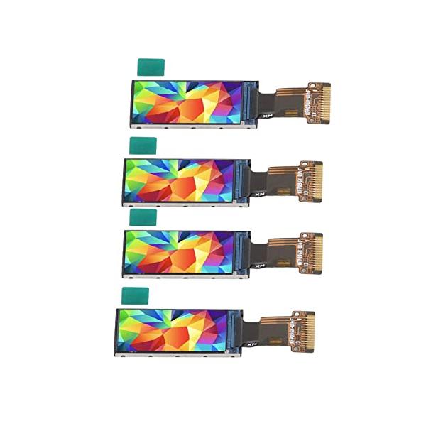 商品名: SPI インターフェース ST7735S ドライバー 4個 0.95インチ TFT カラースクリーン LCDディスプレイモジュール IPSスクリーンカラー 80x160 HD 解像度 IPSディスプレイモジュール 溶接タイプ ディ...