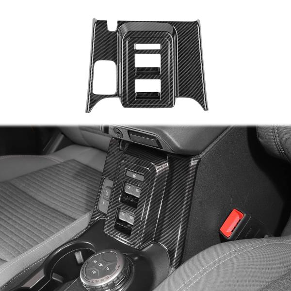 商品名:  HTHE Car Window Switch Panel Trim for Ford Bronco Center Console Gear Shifter Box Control Panel Cover Compatible w...
