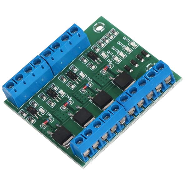 商品名:  4 Way MOS Driver Module, 3?20V Input DC 3.7V to 27V Output Field Effect PLC Amplifier Circuit Boardブランド: Marhynchu...
