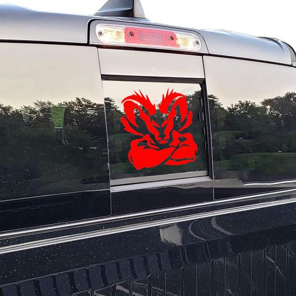 商品名:  GODTERA Designs Rear Back Middle Window Vinyl Decal Compatible with 1500 2500 3500 (Red)ブランド: GODTERA高さ: 30.7086cm...