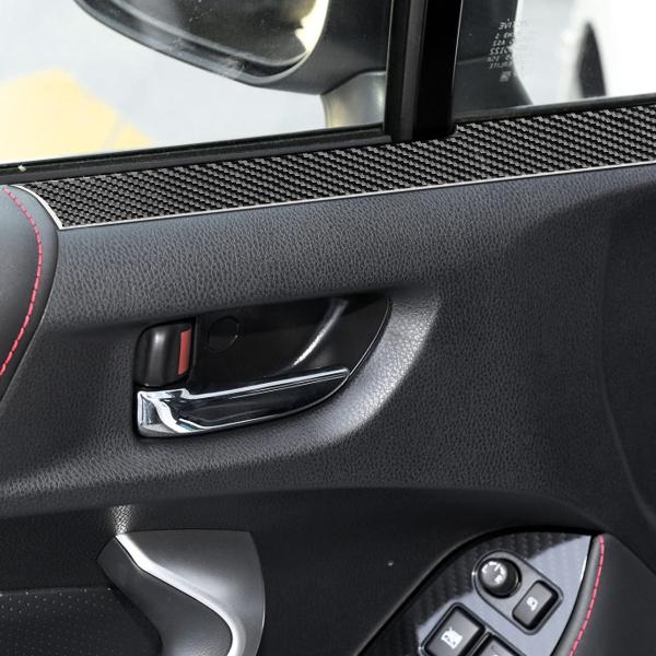 商品名:  NVCNX Real Carbon Fiber Door Inner Panel Window Decorative Strip Trim Sticker Car Interior Accessories Compatible ...