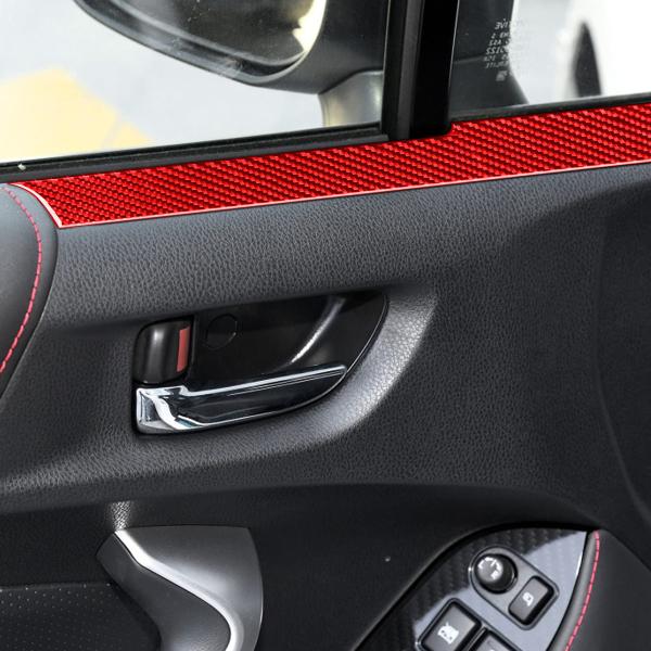 商品名:  NVCNX Real Carbon Fiber Door Inner Panel Window Decorative Strip Trim Sticker Car Interior Accessories Compatible ...