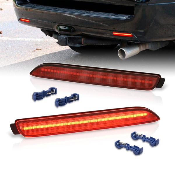 商品名:  AJP Distributors Rear Bumper Red LED Reflector Lights Tail Brake Signal Fog Lamps Assembly Set Compatible/Replacem...