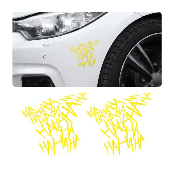 商品名:  Moioee 2PCS Joker Haha Car Windshield Stickers, Serious Evil Auto Body Window Bumper Laptop Cooler Cup Decals, PET...