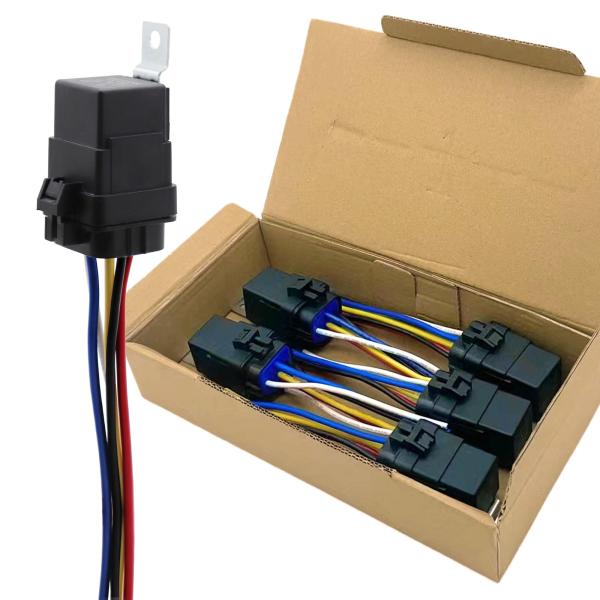 商品名:  House of Relays 5-PIN 40/30 AMP 12V DC Waterproof Automotive SPDT Relay Kit with Harness Socket Holder, Heavy Duty...