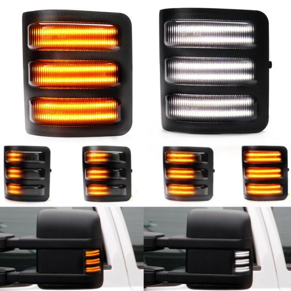 商品名:  Switchback LED Mirror Marker Lights for 2008-2016 Ford F250 F350 F450 F550 Super Duty, Sequential Amber Side Mirro...