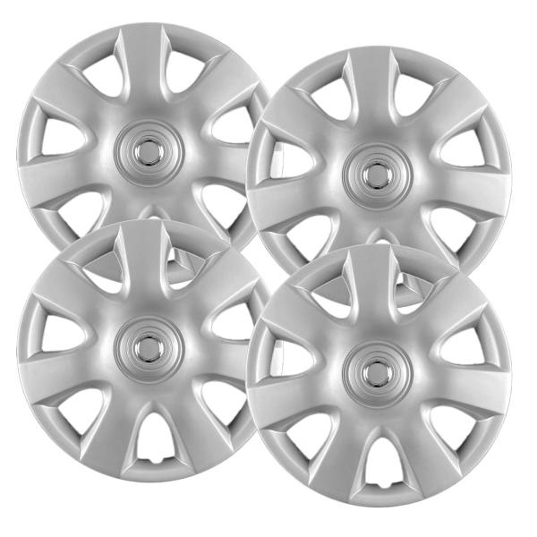 商品名:  Hubcaps.com - Premium Quality 15 inch Silver Hubcaps fits 2002 2003 and 2004 Toyota Camry, Heavy Duty Solid Clip C...