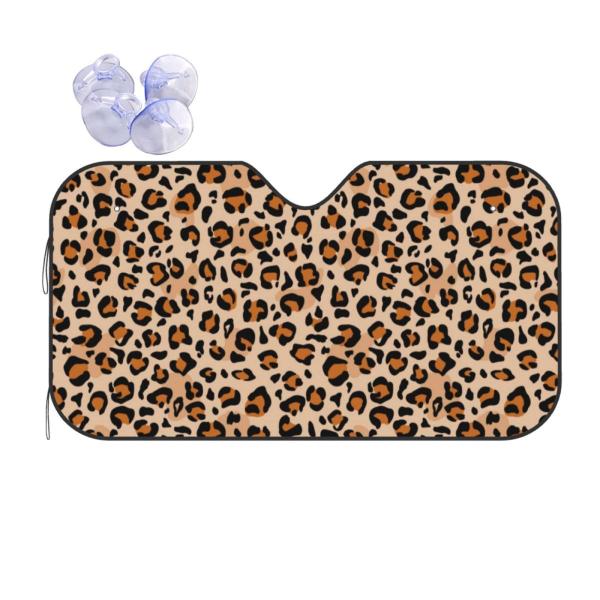 商品名:  Leopard Skin Print Animal Spotted Car Windshield Sunshade, Front Window Sunshades for Car Truck SUV Interior Acces...