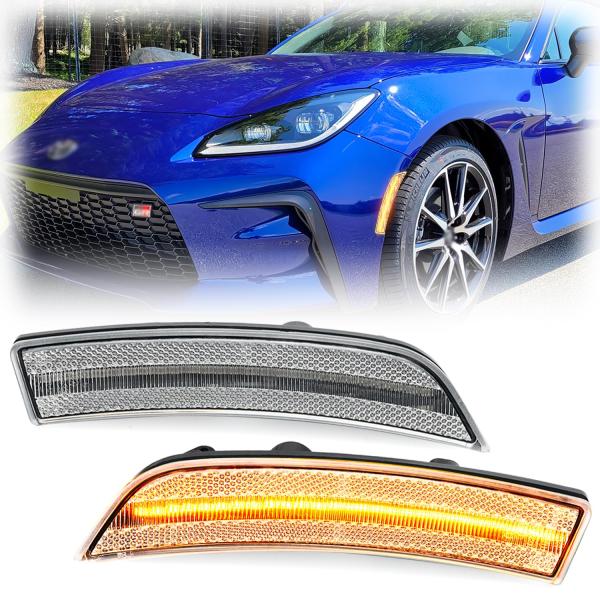 商品名:  NSLUMO Led Side Marker Lights Replacement for 2022 2023 Su'baru BRZ ZD8 2022-up To'yota GR86 ZN8 JDM Style Amber L...