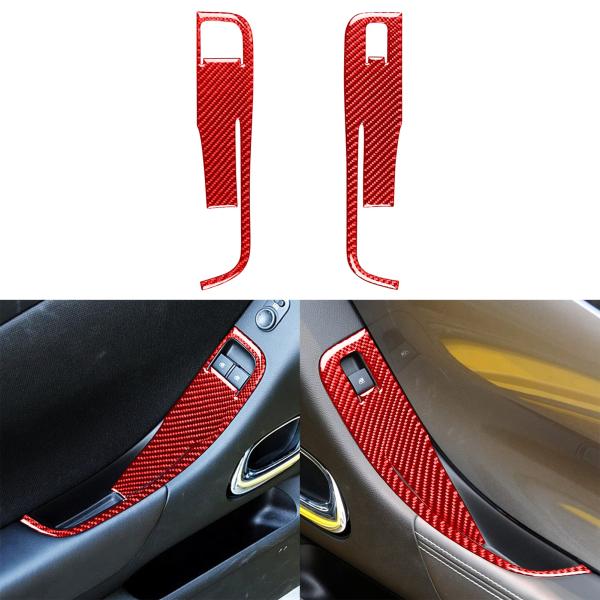 商品名: NVCNX リアルプレミアムカーボンファイバー シボレー/シボレーカマロ 2010 2011 1SS 2SS 1LT 2LT 1LS 2LS SS LT LS クーペ ドアサイドウィンドウリフトスイッチパネルカバー トリム インテ...