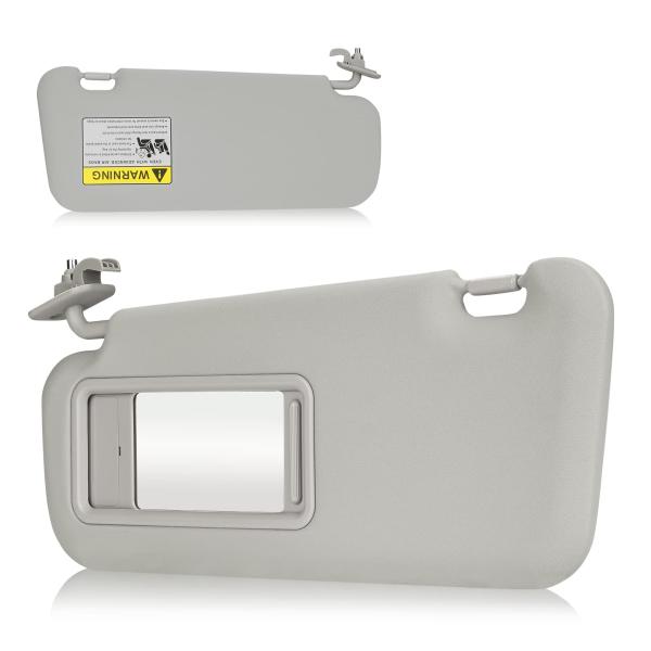 商品名:  Left Driver Side Sun Visor Fit for Mazda 3 2010 2011 2012 2013, Replace for BBM2-69-320C-75 Gray, Without Lightブラン...