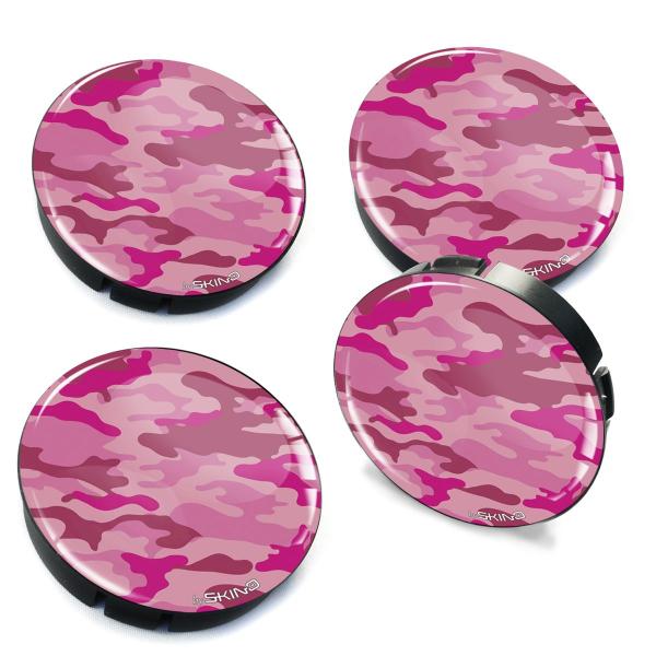 商品名:  Biomar Labs 4 x 60 mm / 55 mm Black Universal Plastic Hub Caps Wheel Caps Pink Camouflage Wheel Centre Caps Auto T...